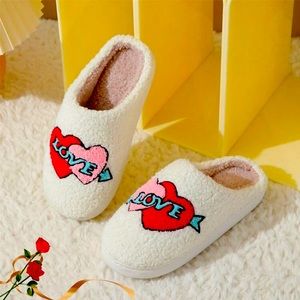 Unbranded | Shoes | Cozy Love Heart Arrow Slippers Valentines Day ...
